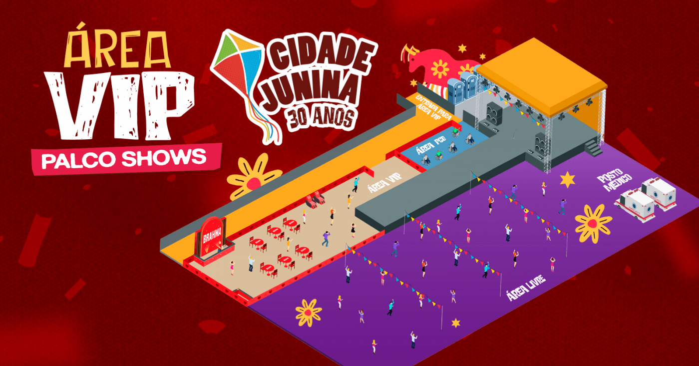 Área Vip | Palco Shows - Cidade Junina 2024 (Especial 30 anos) em ...