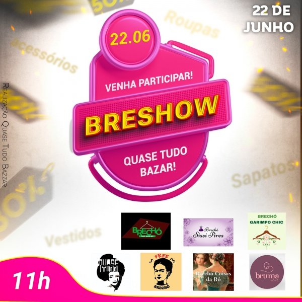 Breshow Quase Tudo Bazar em Belo Horizonte - Sympla