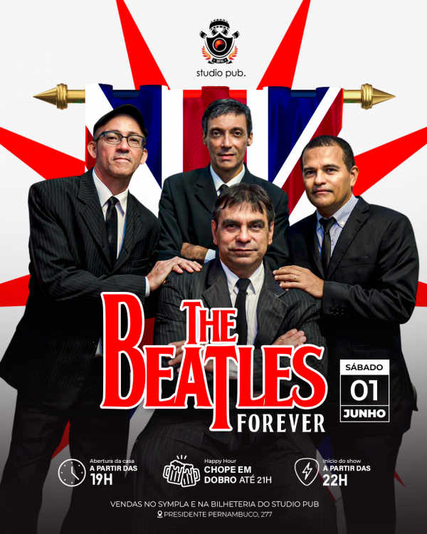 BEATLES FOREVER - @Studio Pub 01/06 em Belém - Sympla