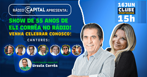 Show de 55 anos de Eli Corrêa no Rádio em São Paulo - Sympla