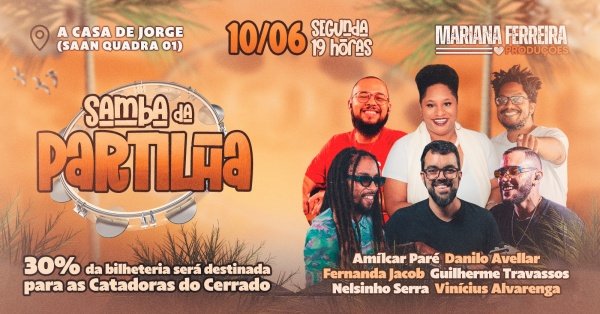 Samba da Partilha em Brasília - Sympla