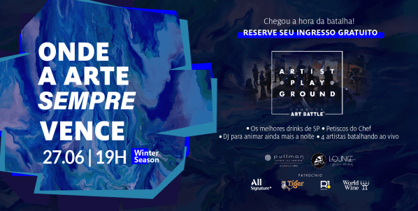 Art Battle Lounge by Pullman | Winter Season em São Paulo - Sympla