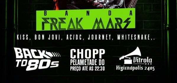 Back to 80s Freak Mars em Londrina - Sympla