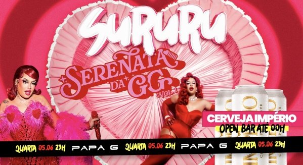 SURURU DA GG QUARTA 05.06 OPEN BAR DE CERVEJA ATÉ 00h @PAPAG VIP NO ...