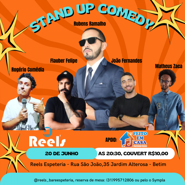 Stand up comedy - Reels Espeteria em Betim - Sympla