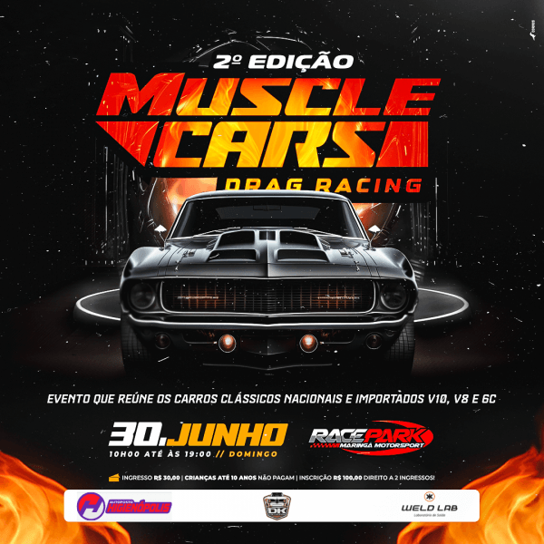 Muscle Cars Drag Racing em Maringá - Sympla