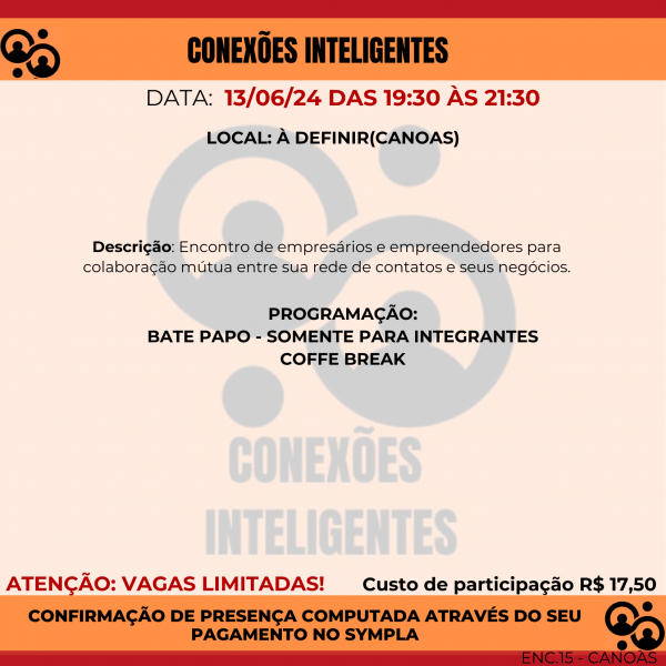 CONEXÕES INTELIGENTES ev15 em Canoas - Sympla