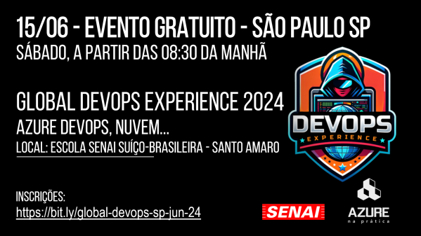 Global DevOps Experience 2024: DevOps, GitHub, Copilot, Nuvem | Gratuito e Presencial - São ...