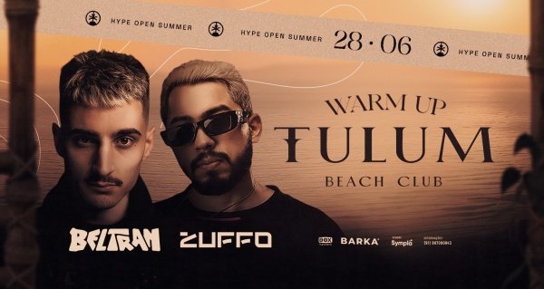 Beltran warm up Tulum em Belém - Sympla