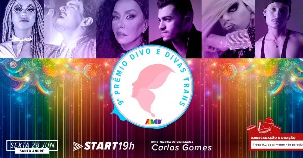 9º Prêmio Divo e Divas Trans em Santo André - Sympla