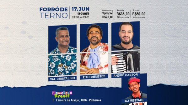 FORRÓ DE TERNO VAL (TRIO CRISTALINO), ZITO, ANDRÉ CASTOR E DJ MESSIAS ...