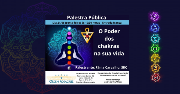O Poder dos Chakras na Sua Vida. Aberto ao público. GRATUITA! em ...