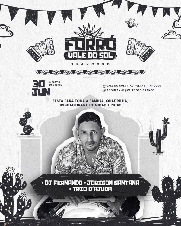 Forró Vale do Sol 30/06 em Porto Seguro - Sympla