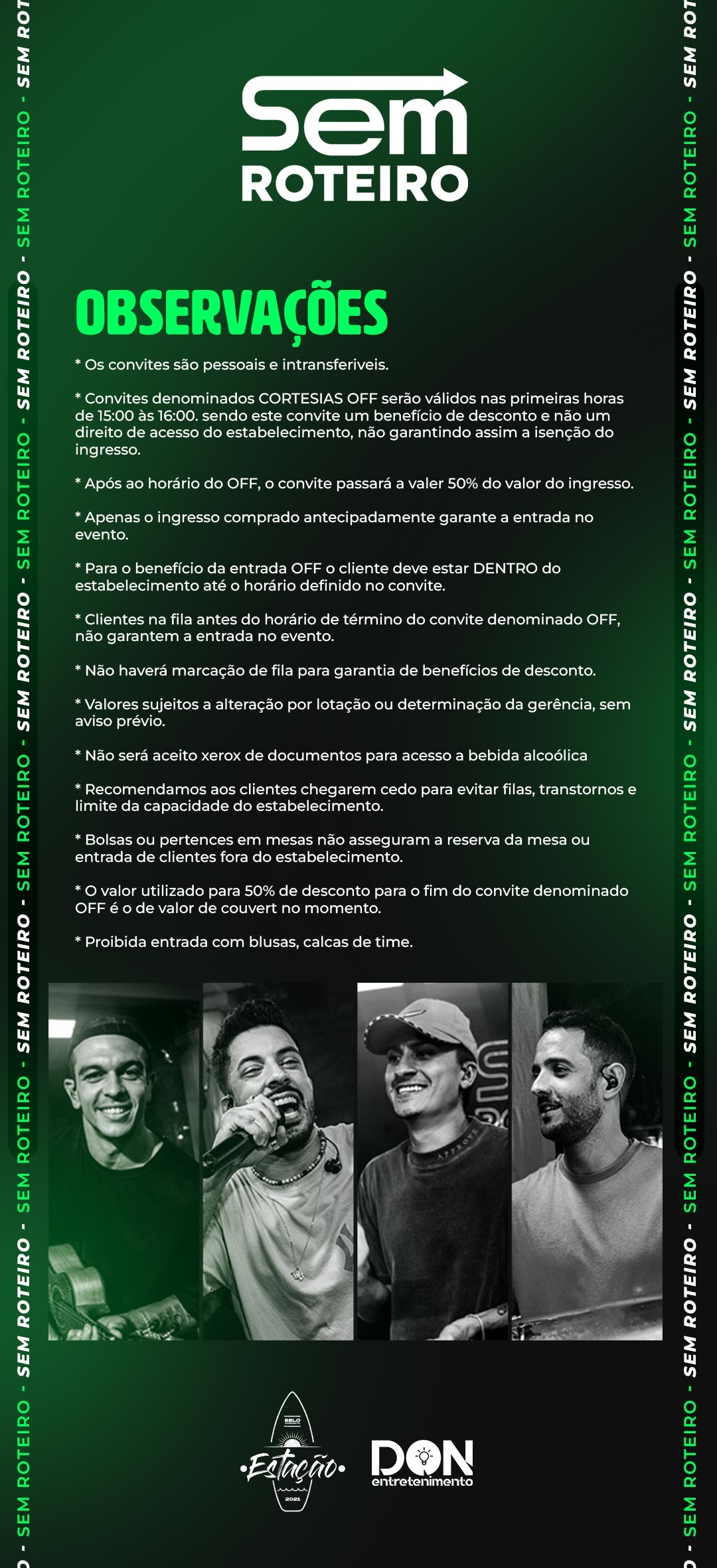 SEM ROTEIRO - 07/07 em Belo Horizonte - Sympla