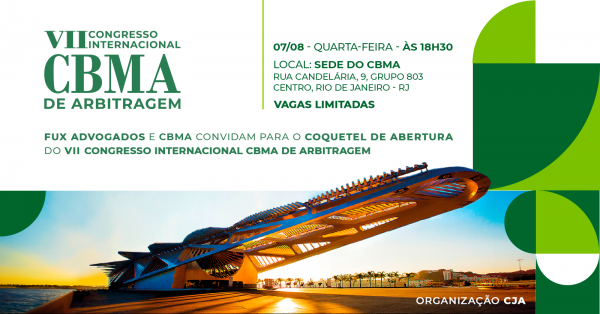 Coquetel de Abertura - VII Congresso Internacional CBMA de Arbitragem ...