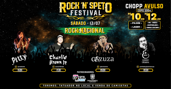 ROCK N SPETO FESTIVAL NACIONAL em Barueri - Sympla