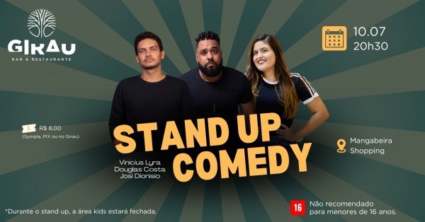 Stand up comedy no Girau em João Pessoa - Sympla