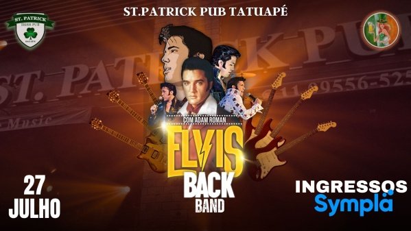 Elvis Presley Cover (Adam Roman) em São Paulo - Sympla