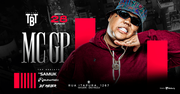 TBT Tatuape - Mc GP em São Paulo - Sympla