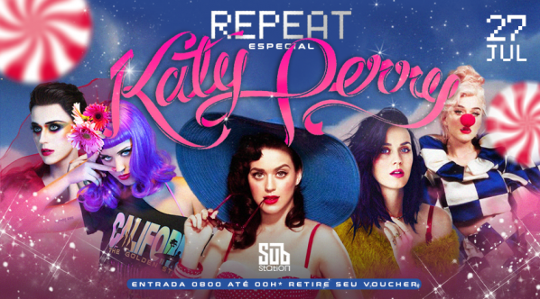 REPEAT ANOS 2000 / Especial Katy Perry / 0800 até 00h* / KARAOKE FREE em Rio de Janeiro - Sympla