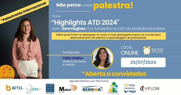 HIGHLIGHTS ATD 2024 - online - Sympla