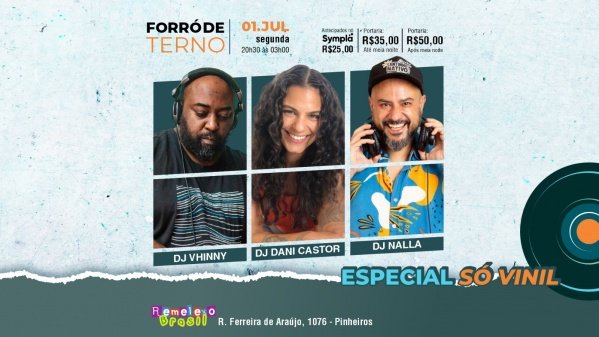 FORRÓ DE TERNO ESPECIAL SÓ NO VINIL COM DJS NALLA, DANI CASTOR, VHINNY ...