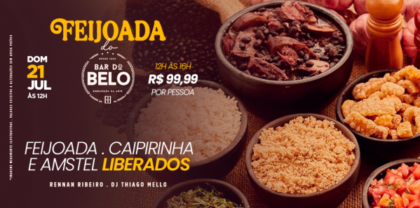 FEIJOADA BAR DO BELO em Rio de Janeiro - Sympla