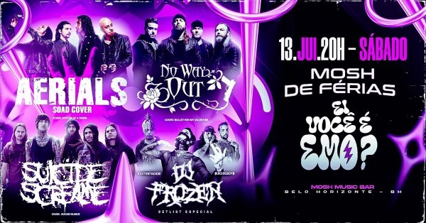 Ei, você é emo? - Mosh de Férias em Belo Horizonte - Sympla