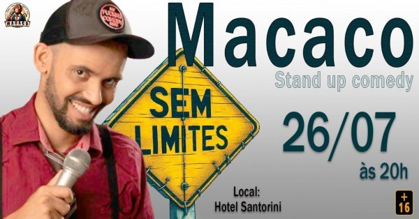 PIADAS SEM LIMITES COM MACACO - SHOW DE STAND UP em Vila Velha - Sympla