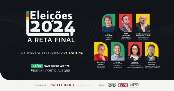 Eleições 2024: A RETA FINAL em Porto Alegre - Sympla
