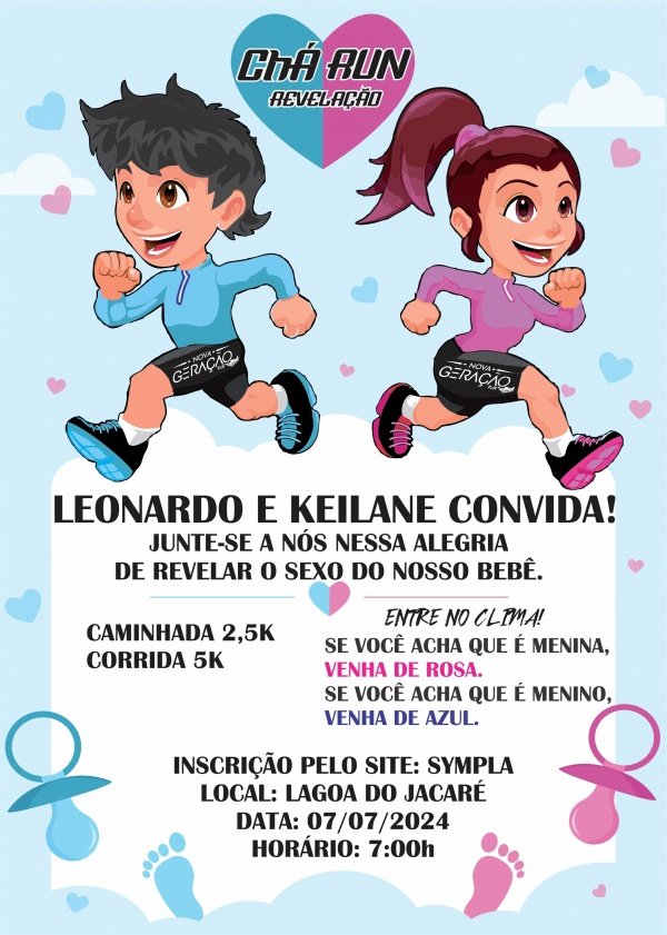 CHÁ RUN REVELAÇÃO em Feira de Santana - Sympla