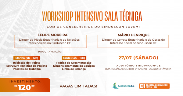 WORKSHOP - INTENSIVO SALA TÉCNICA em Fortaleza - Sympla