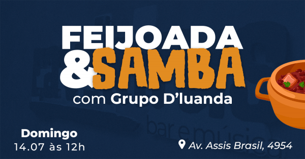 Feijoada com Samba - Favoritus Bar | 4ª Edição em Porto Alegre - Sympla