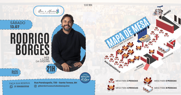 Show com Rodrigo Borges em Belo Horizonte - Sympla
