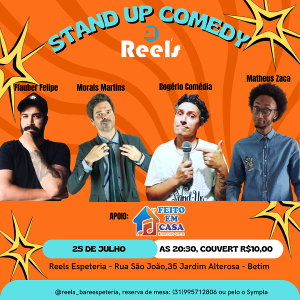 Stand up comedy - Reels espetaria em Betim - Sympla