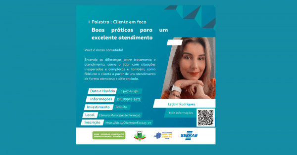 Palestra: Cliente em Foco: Boas Práticas para um Excelente Atendimento ...