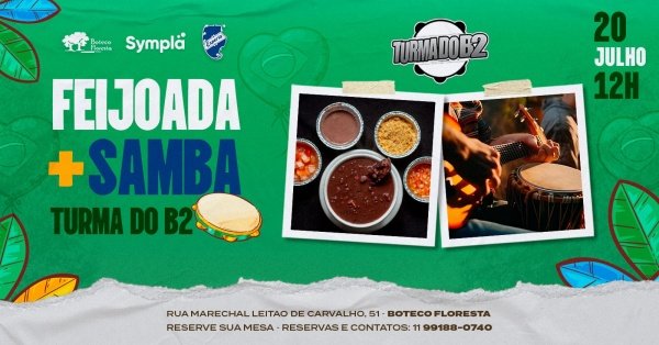 Feijoada + Samba B2 em São Paulo - Sympla