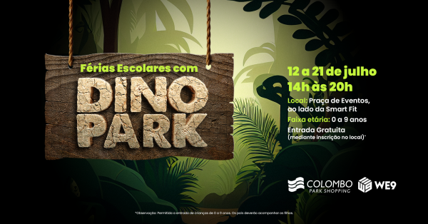 Dino Park - Colombo Park Shopping em Colombo - Sympla
