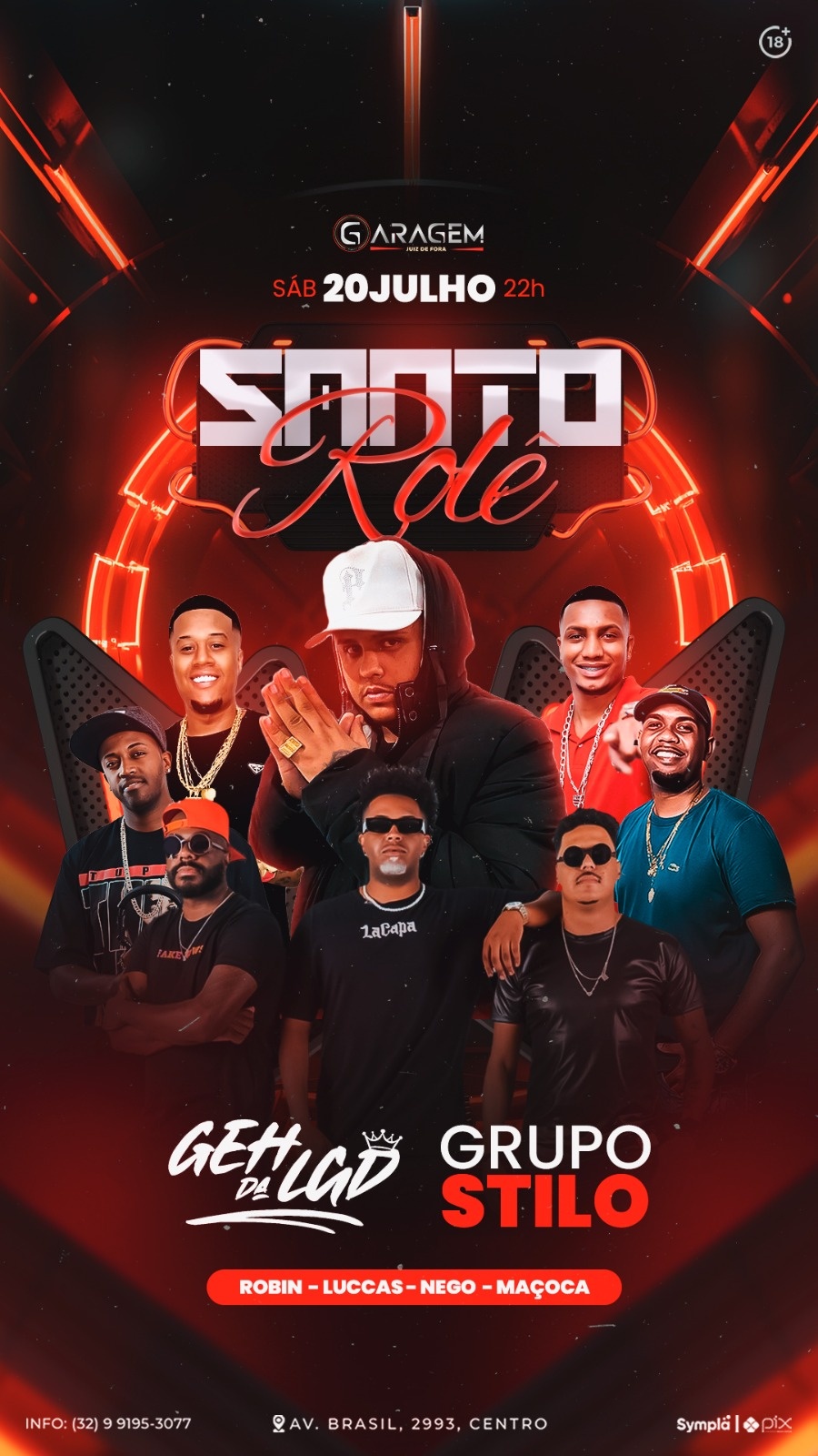 SANTO ROLÊ - DJ GEH DA LGD + GRUPO STILO em Juiz de Fora - Sympla