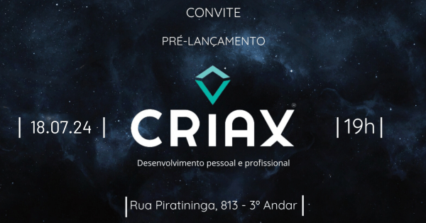 LANÇAMENTO CRIAX em Maringá - Sympla