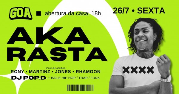 AKA RASTA NO GOA em Ribeirão Preto - Sympla