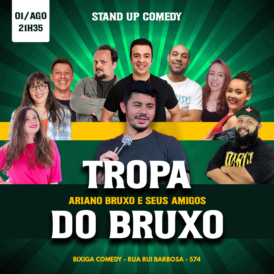TROPA DO BRUXO - STAND UP COMEDY em São Paulo - Sympla