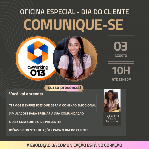Comunique-se - Oficina Especial Dia do Cliente em Praia Grande - Sympla