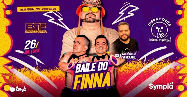 Baile do Finna em Porto Alegre - Sympla