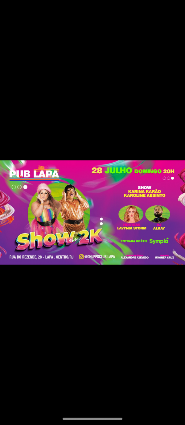 PUB LAPA - SHOW 2K em Rio de Janeiro - Sympla