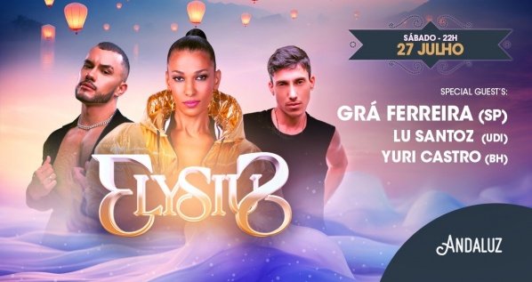 ELYSIUS / Sábado - 27/Julho - 22H em Belo Horizonte - Sympla