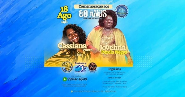 80 anos de Jovelina Pérola Negra com Cassiana e convidados no Maria ...