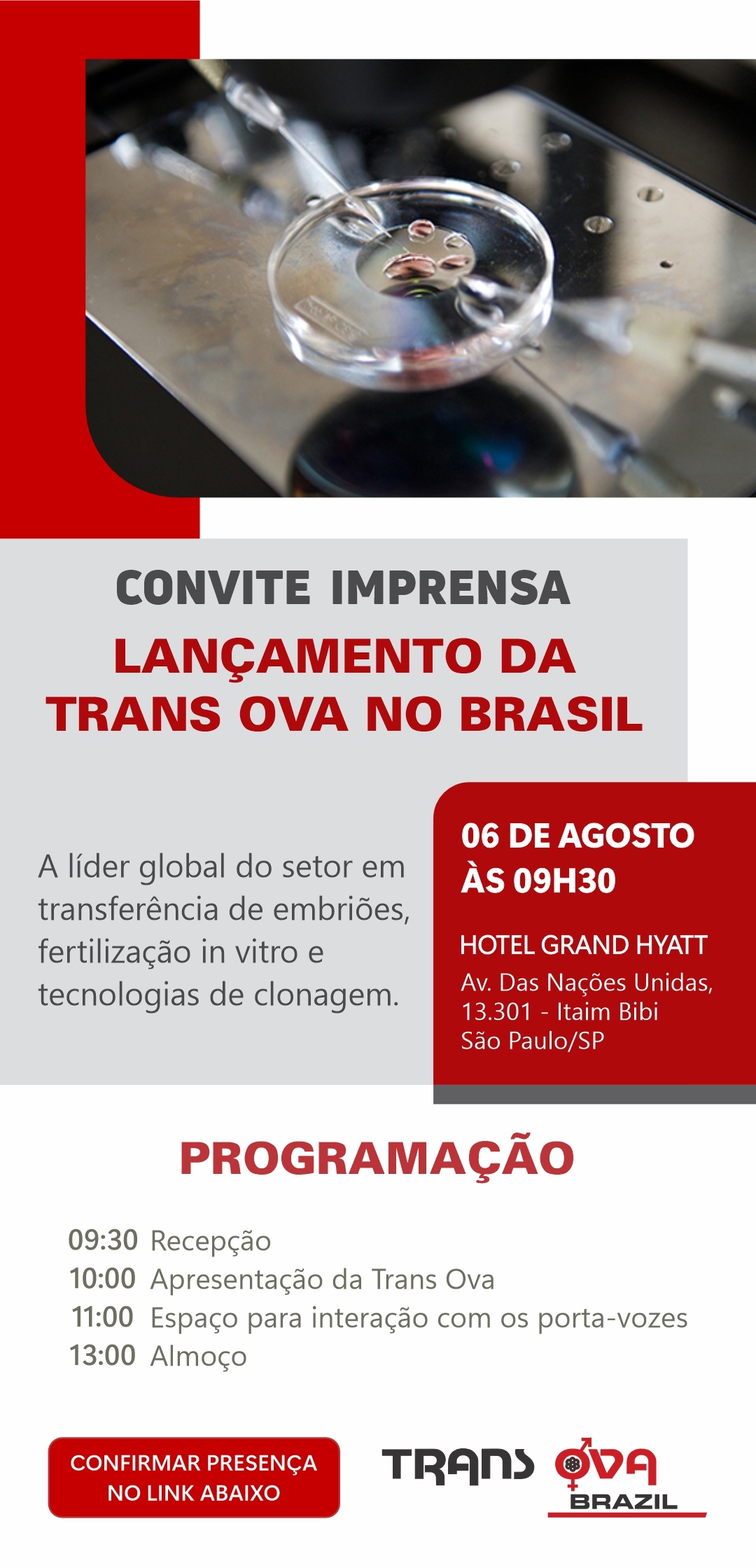 Lançamento da TransOva no Brasil em São Paulo - Sympla