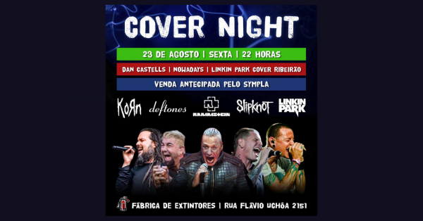 Linkin Park + korn + Rammstein + Deftones + Slipknot no Cover Night em ...