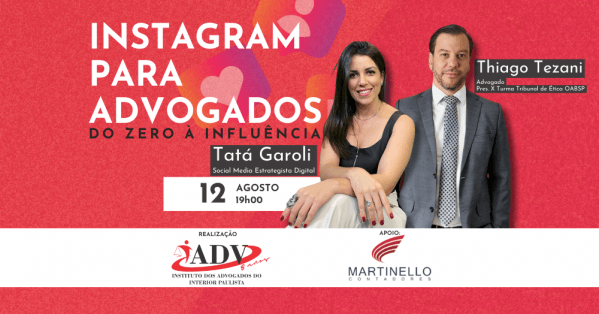 INSTAGRAM PARA ADVOGADOS - Do zero à influência em Bauru - Sympla